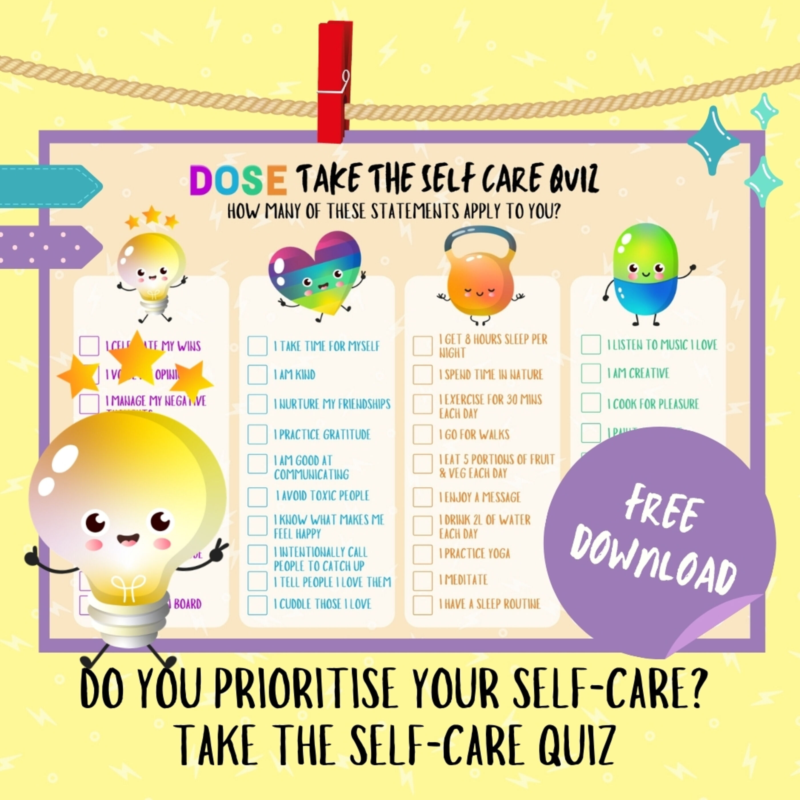 Take The Self Care Quiz