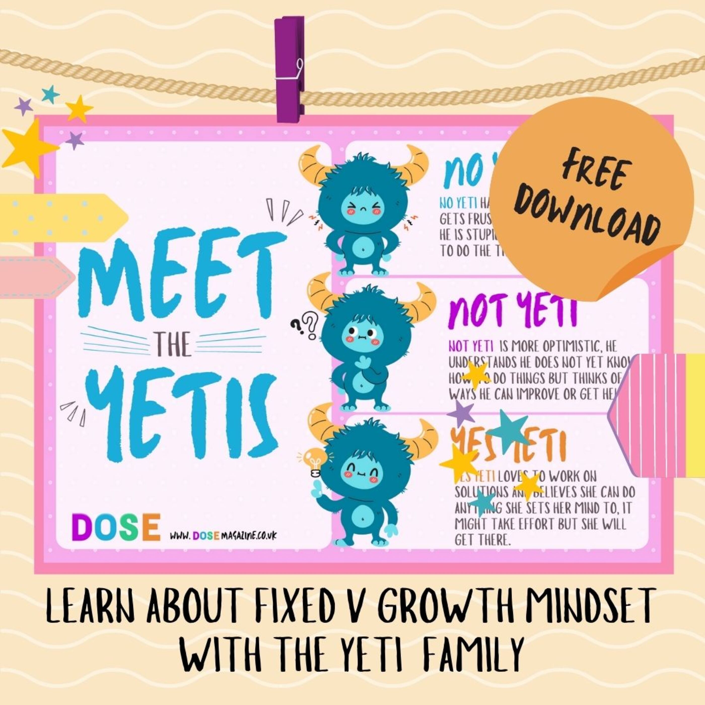 Meet the Yeti family, No Yeti, Not Yeti, and Yes Yeti